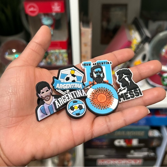 Accessories | Messi Croc Charms Set Of 6 Charms | Poshmark